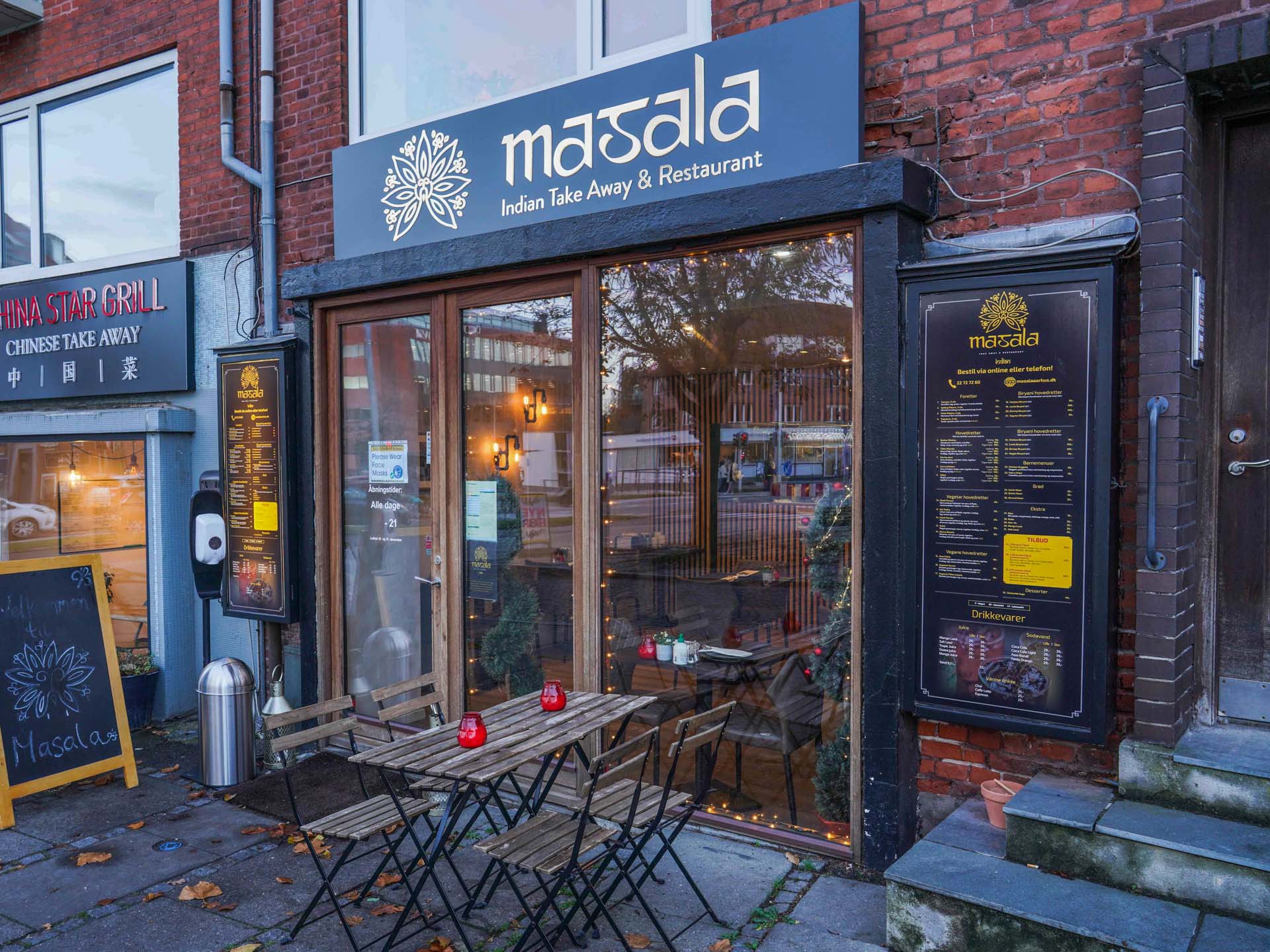 Masala - restaurant og take away med indisk mad i London style