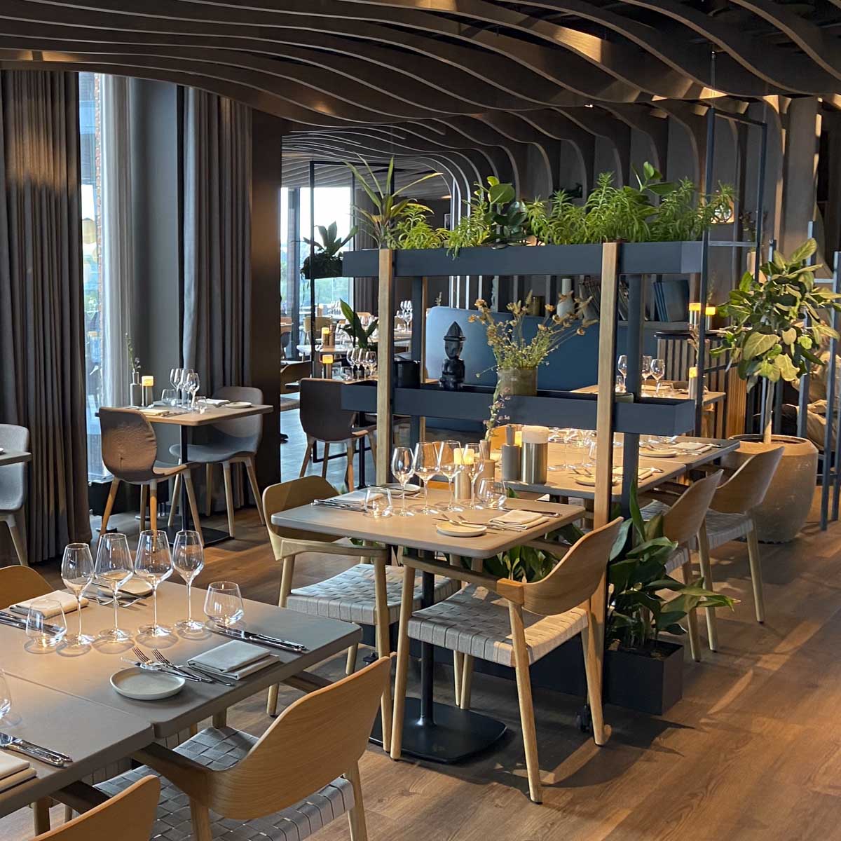 Tiende – Restaurant på Aarhus Ø | Udsigt fra toppen af Nicolinehus