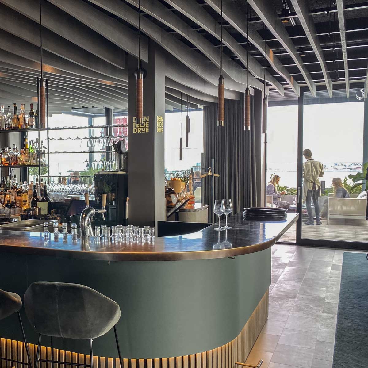 Tiende – Restaurant på Aarhus Ø | Udsigt fra toppen af Nicolinehus