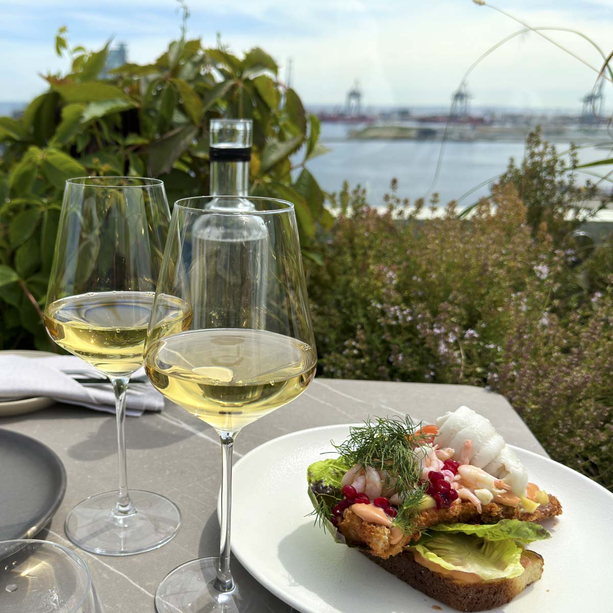 Tiende – Restaurant på Aarhus Ø | Udsigt fra toppen af Nicolinehus