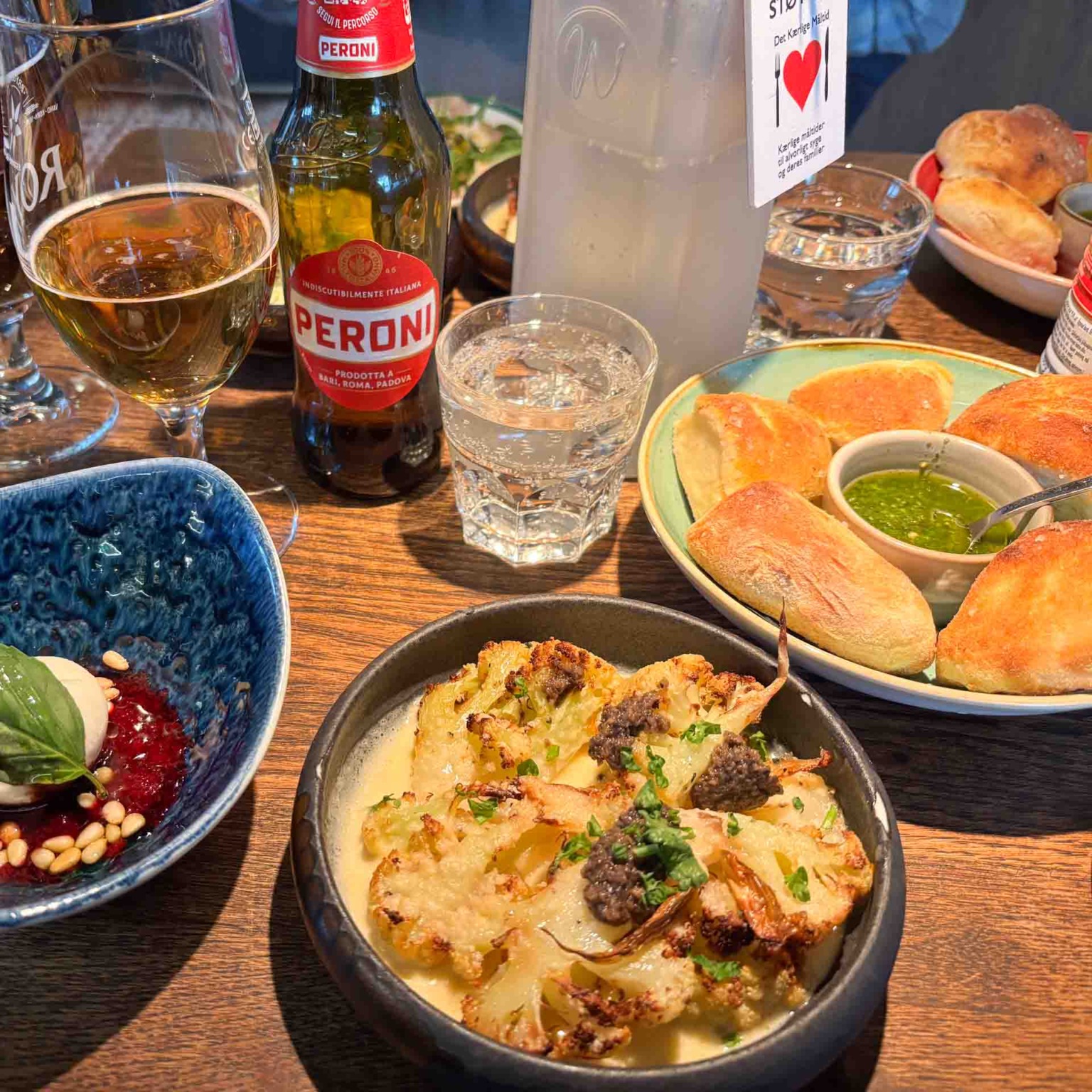 Piccolo Risskov - brunch, frokost, salater, pizza, risotto, pasta...
